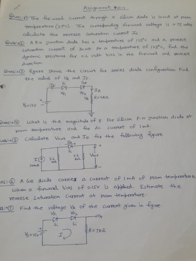 Assignment 1 | PDF | Electromagnetism | Computer Engineering