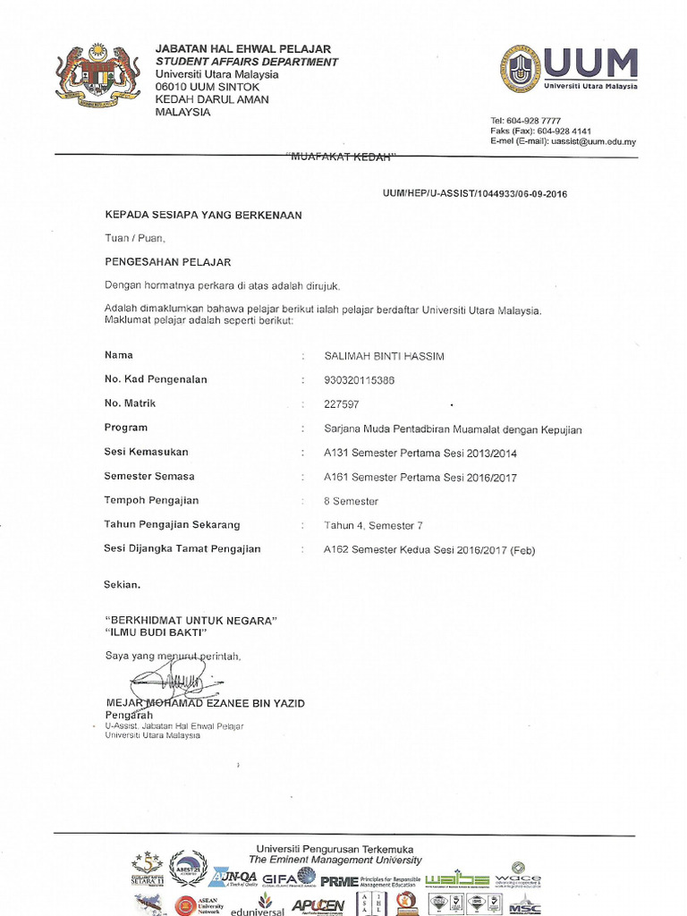 Confirmation Letter | PDF