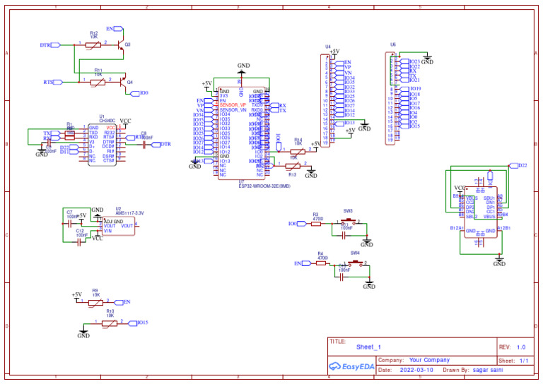 Schematic Esp32 | PDF