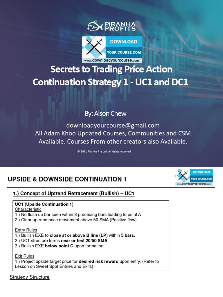 Secrets To Trading Price Action Continuation Strategy 1 | PDF | Market ...
