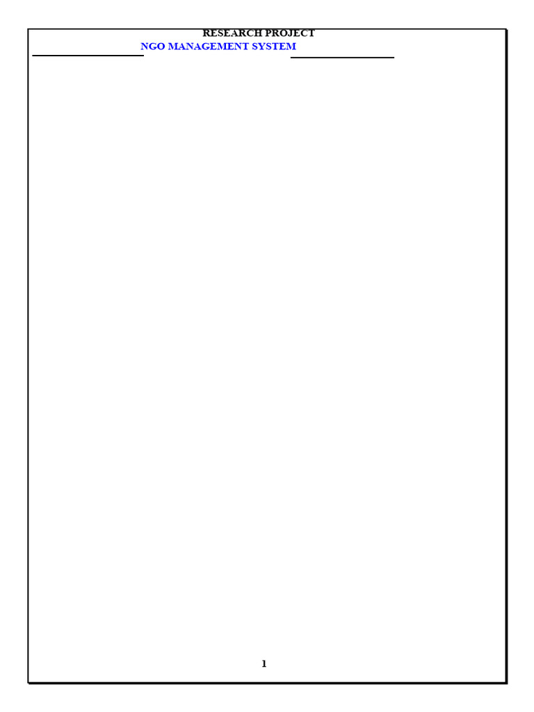 NGO Management System Documentation PDF | PDF | Software Development Process | Use Case
