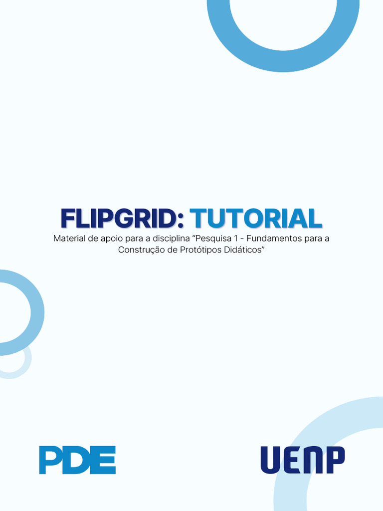 Tutorial Flipgrid | Download grátis PDF | Vídeo | Informática