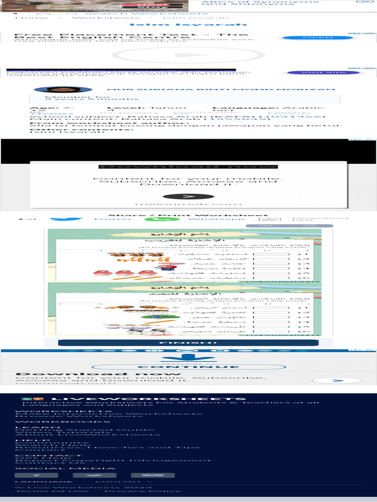 Isim Isyarah Interactive Activity For Tahun 4 Live Worksheets 2 | PDF | Cyberspace | Copyright Law