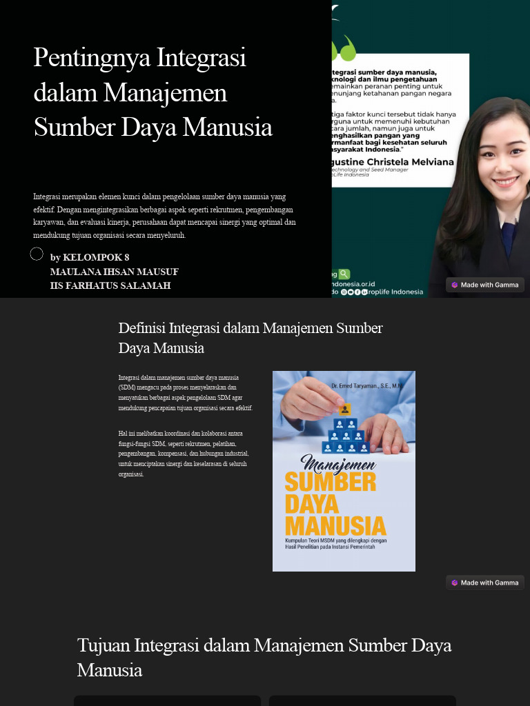 Integrasi dalam Manajemen SDM Efektif | PDF | Karier & Perkembangan ...