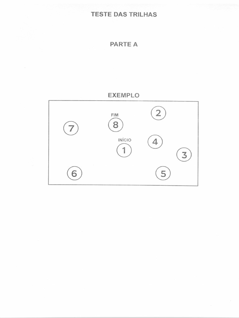 Trail Making - Folha de Aplicação | PDF