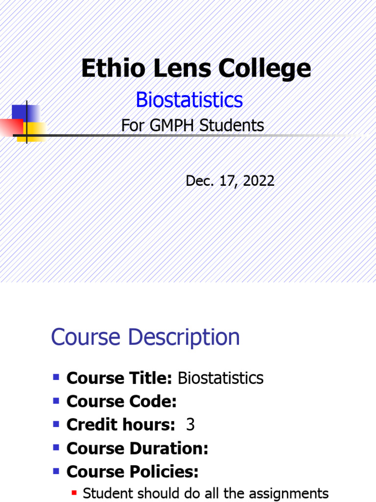 Biostatistics | PDF | Level Of Measurement | Statistics
