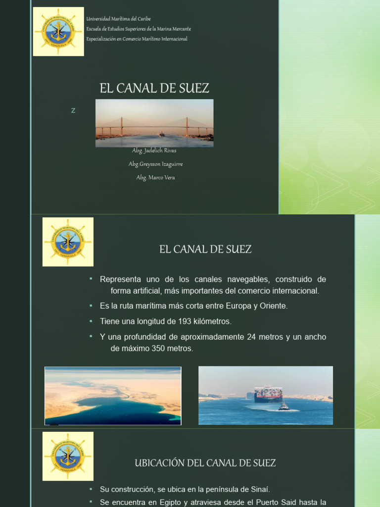 El Canal de Suez | PDF | Canal de Suez | Egipto