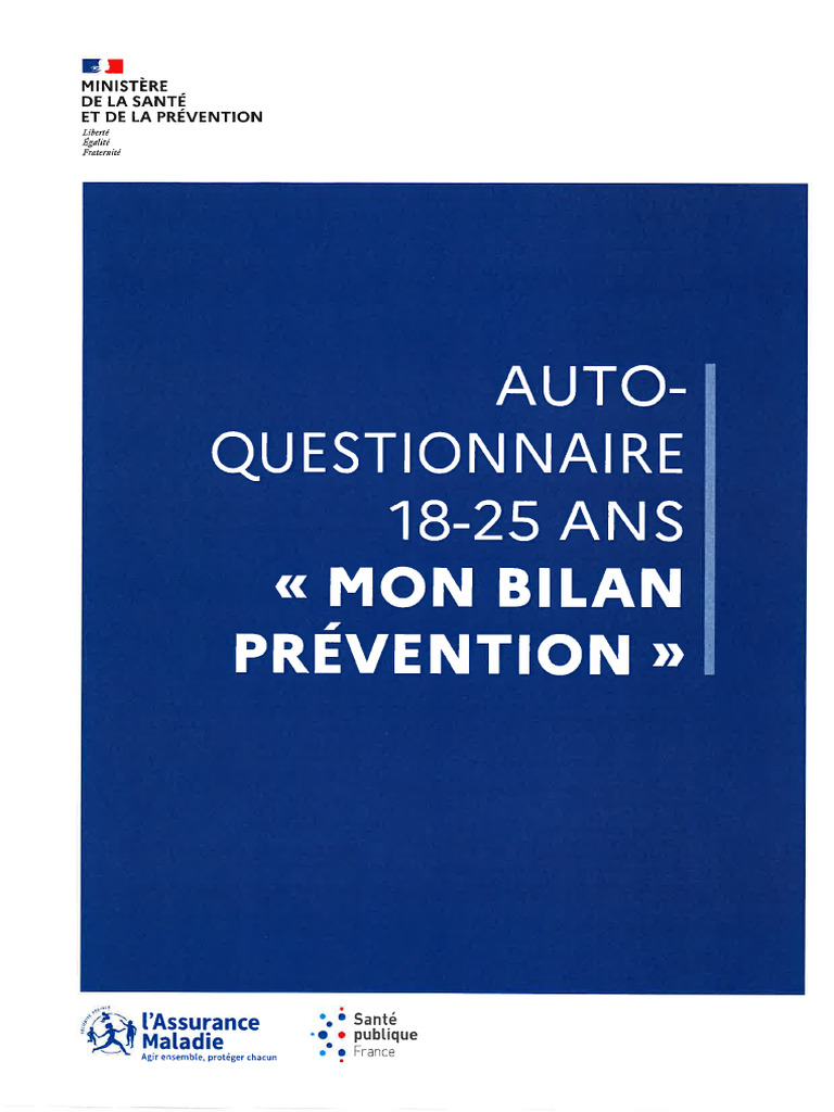 Bilan prévention 18-25 ans | PDF