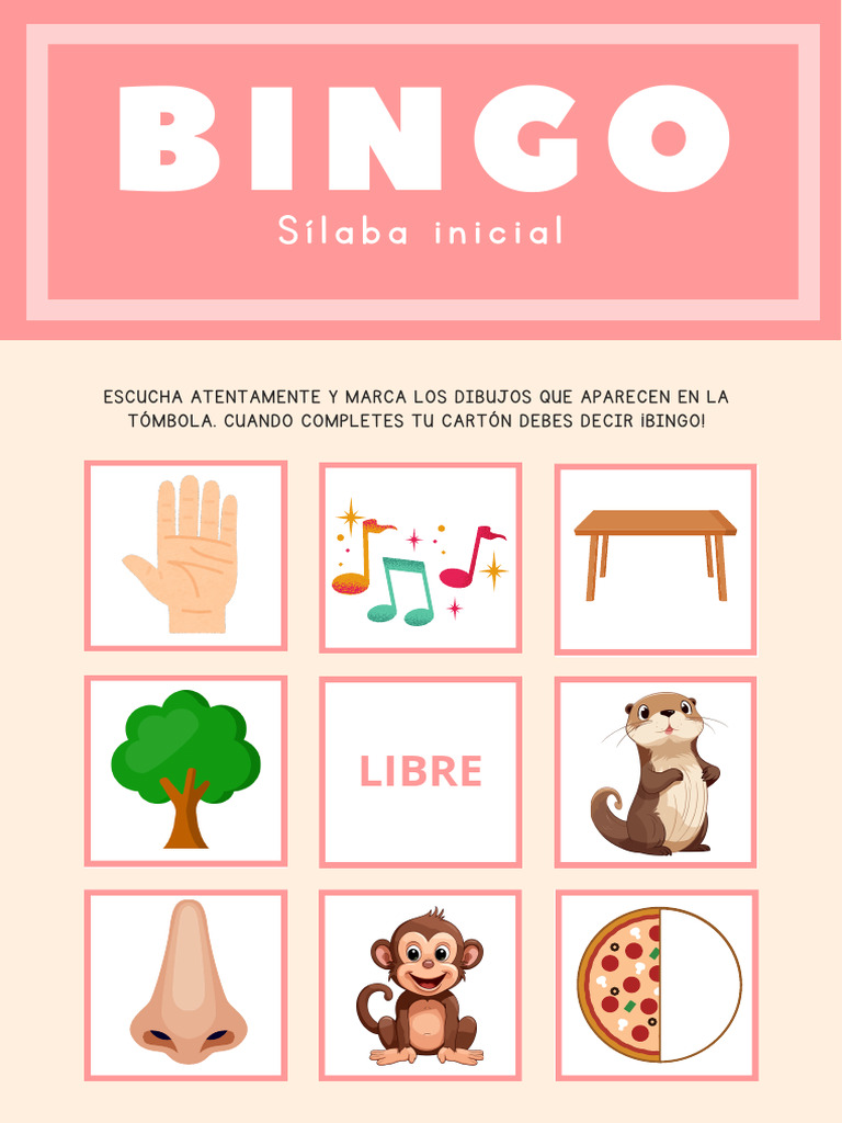 Bingo sonido inicial-2 | PDF
