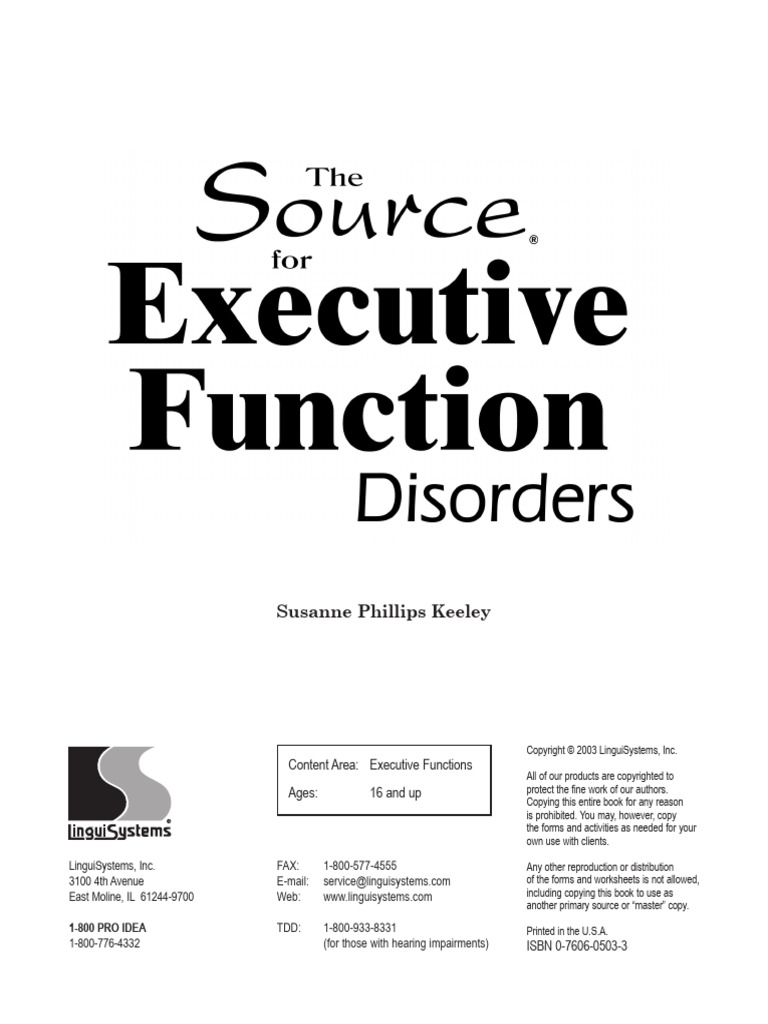 Source For Executive Function Download Free Pdf Executive Functions 9312