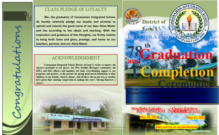 Graduation Program Front | PDF