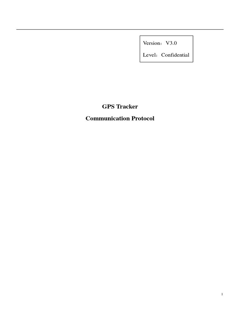 NEW Communication Protocol GT06 | PDF | Network Packet | Longitude
