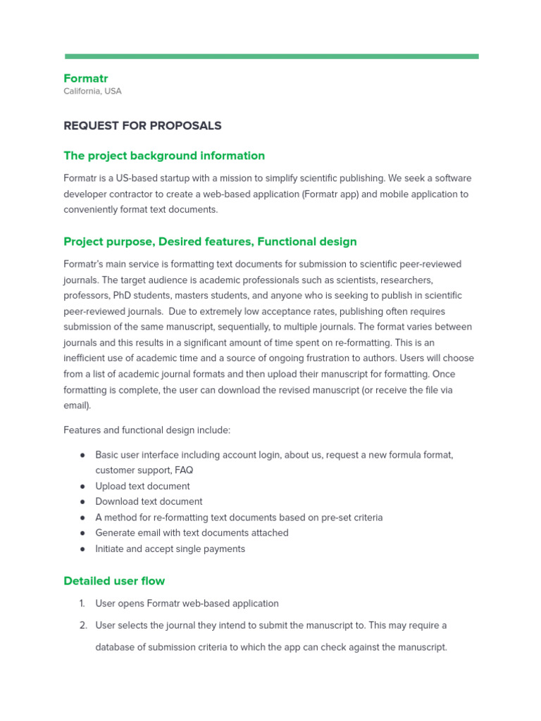 RFP For App Development 2024 | PDF | Citation | Microsoft Word