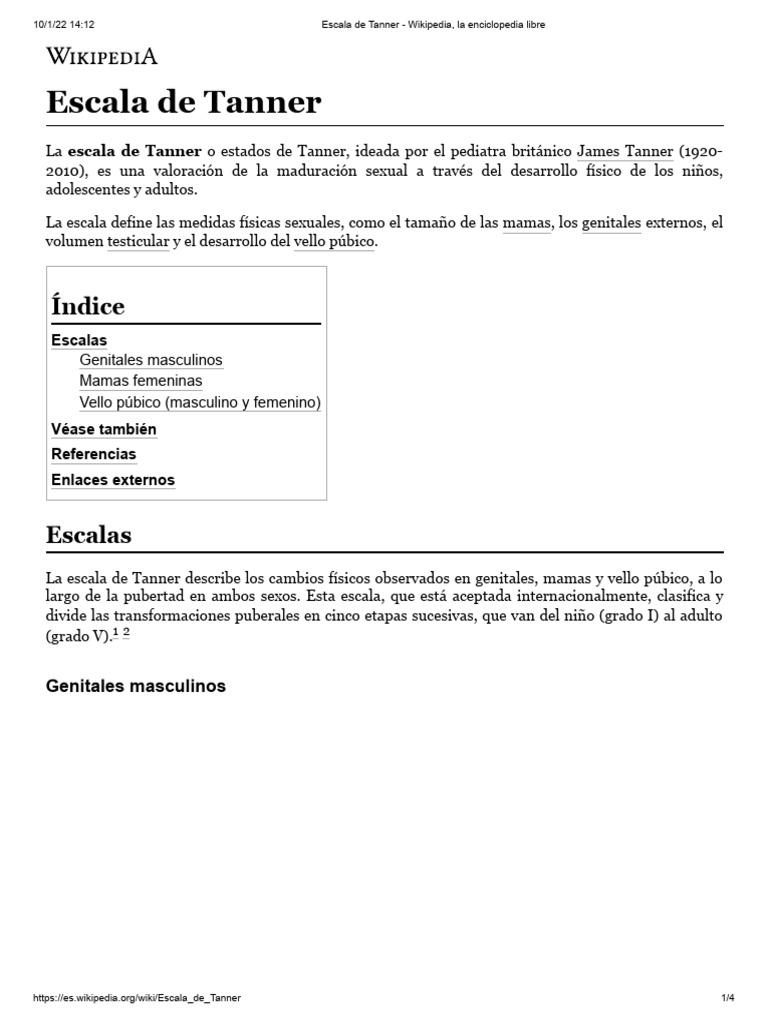 Escala de Tanner - Wikipedia, la enciclopedia libre | Descargar gratis ...