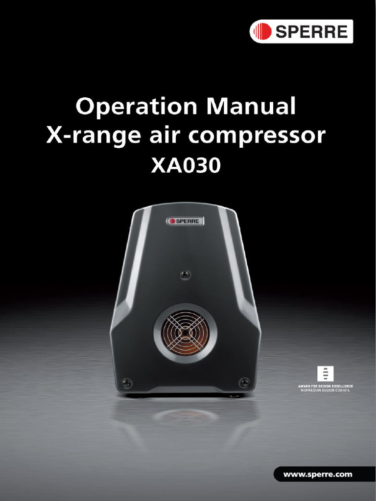 Sperre X-Range Compressor Manual | PDF | Menu (Computing) | Valve