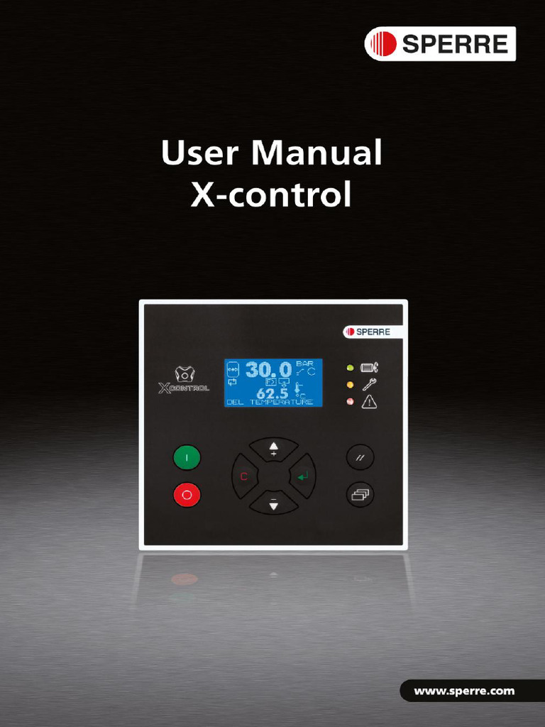 X-Control User Manual for Sperre Compressors | PDF | Menu (Computing ...