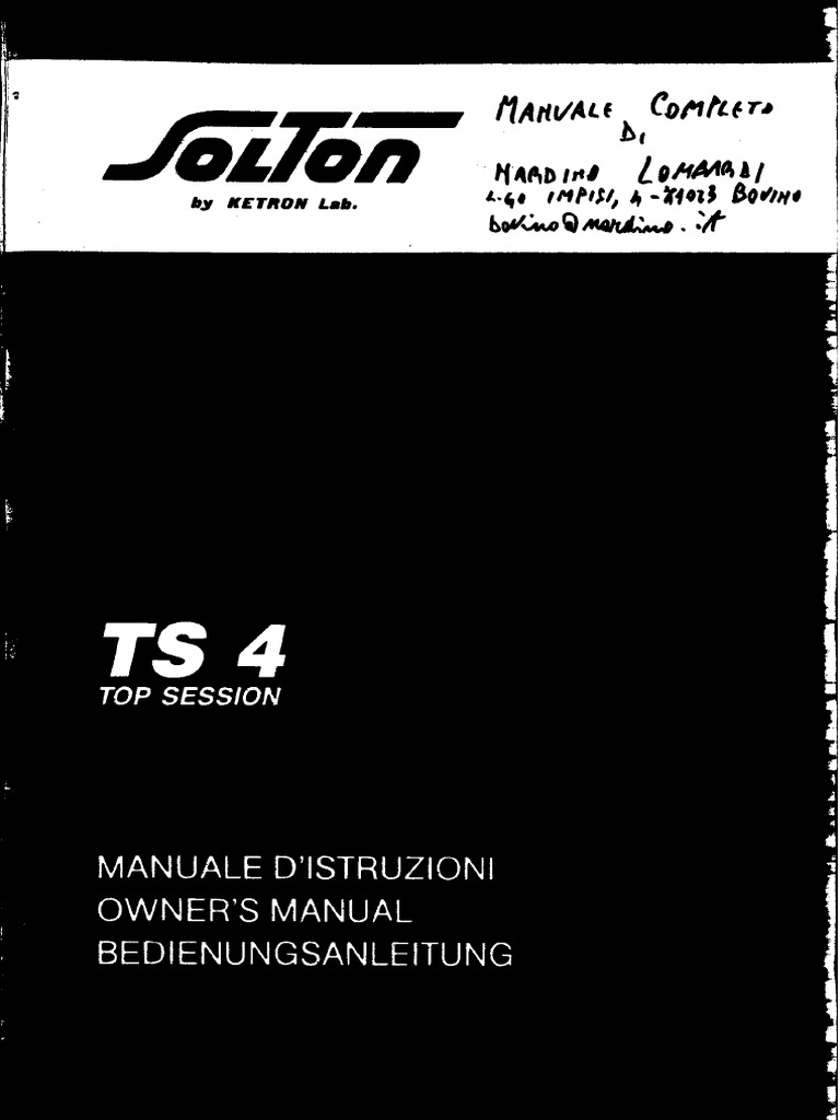 solton-ts4-ts4k-manual | PDF
