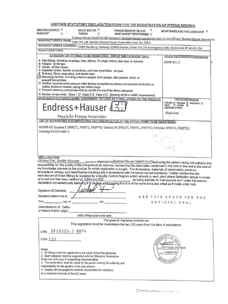 11 - YK - 0F10525.5Y Rev4 - Cerabar M&S & Edp | PDF