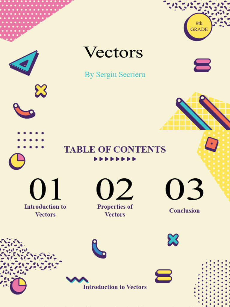 Project About Vectors Pdf Euclidean Vector Force