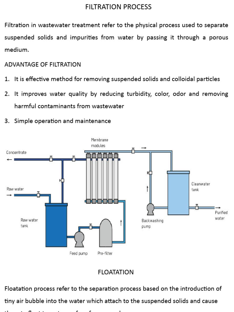 Filtration & Floatation. | PDF