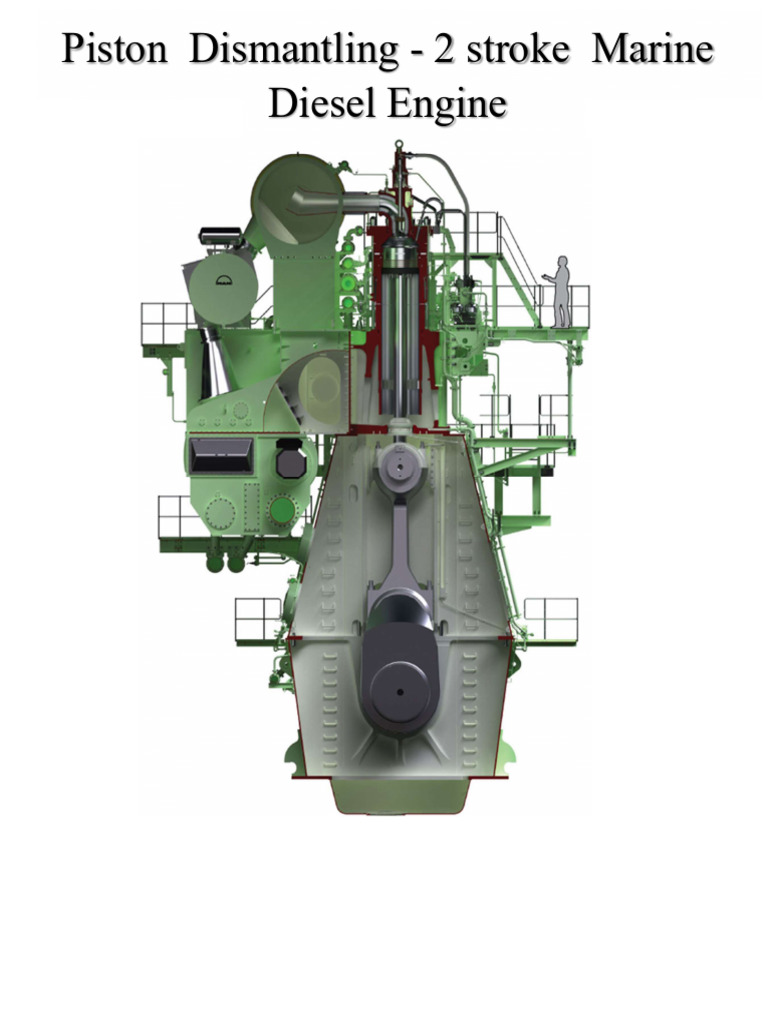 Piston Removal 2 Stroke Marine Diesel Engine | PDF