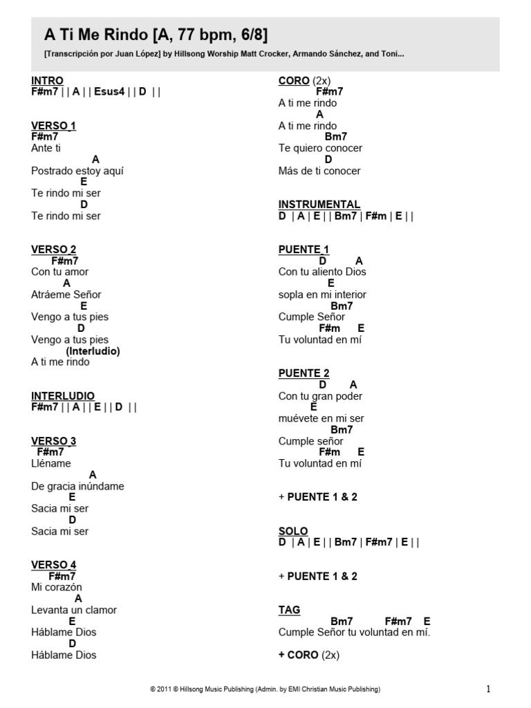 A Ti Me Rindo - A | PDF