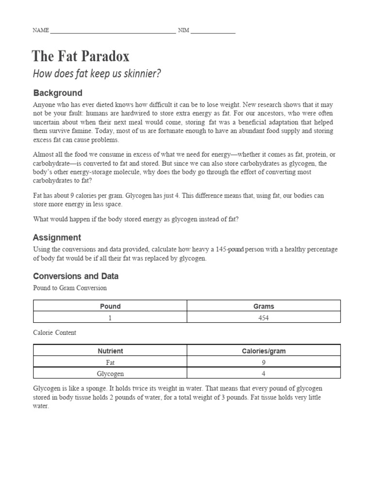 Fat Paradox | PDF | Food Energy | Fat