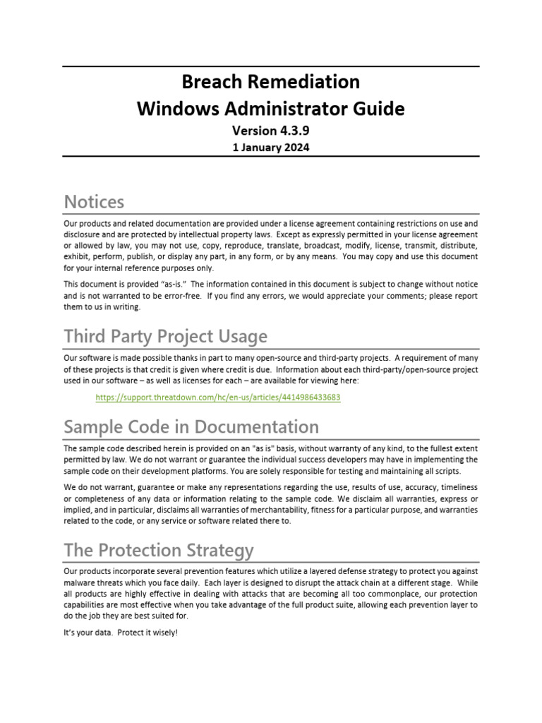 Breach Remediation Administrator Guide | PDF | Antivirus Software ...