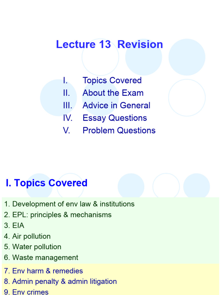 Lec13 Revision | PDF | Reason | Critical Thinking
