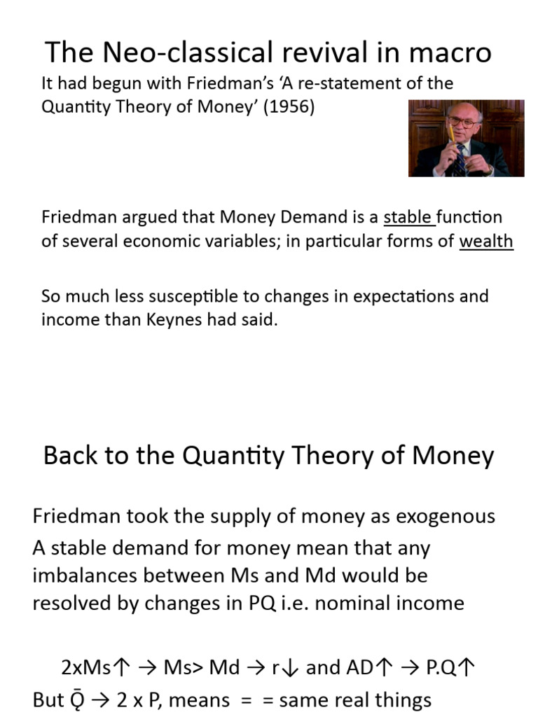 Slides 4567 Neoclassical Revival | PDF | Inflation | Phillips Curve