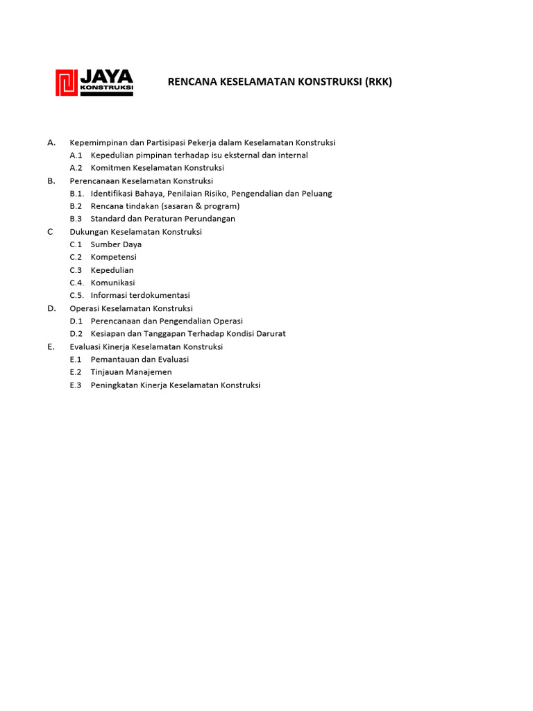 RKK Peninggian Jalan Beton Overlay | PDF