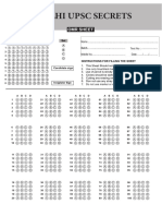 OMR Sheet 50 Questions PDF | PDF | Writing Implements | Writing