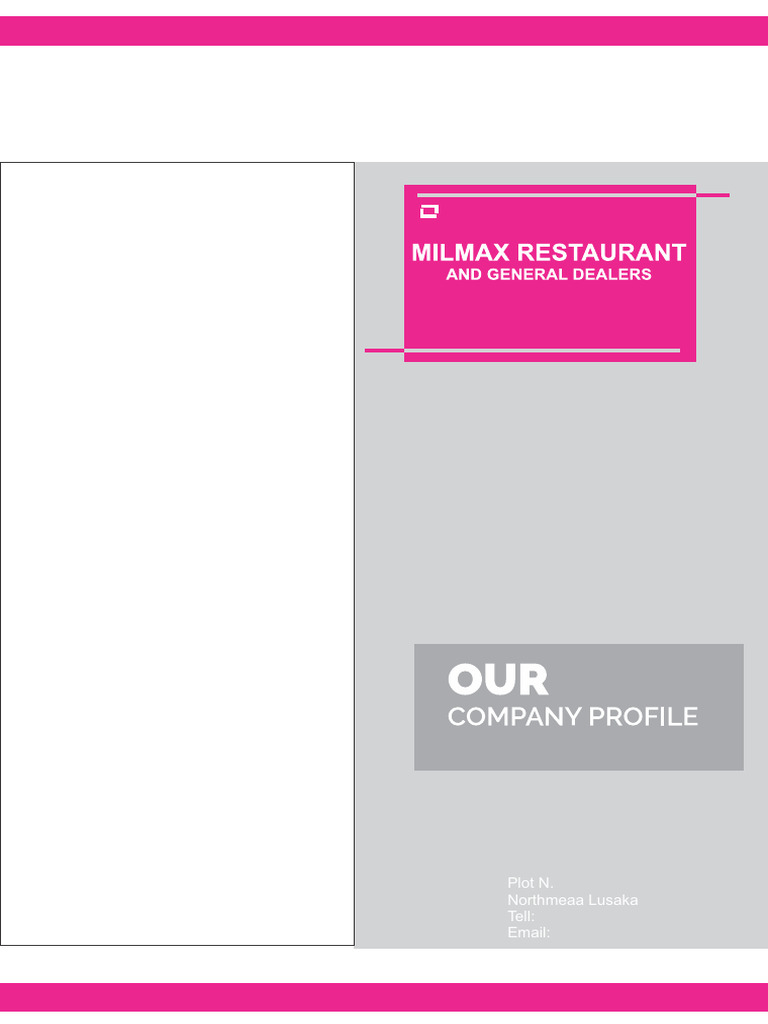 Milmax Profile | PDF | Restaurants | Menu