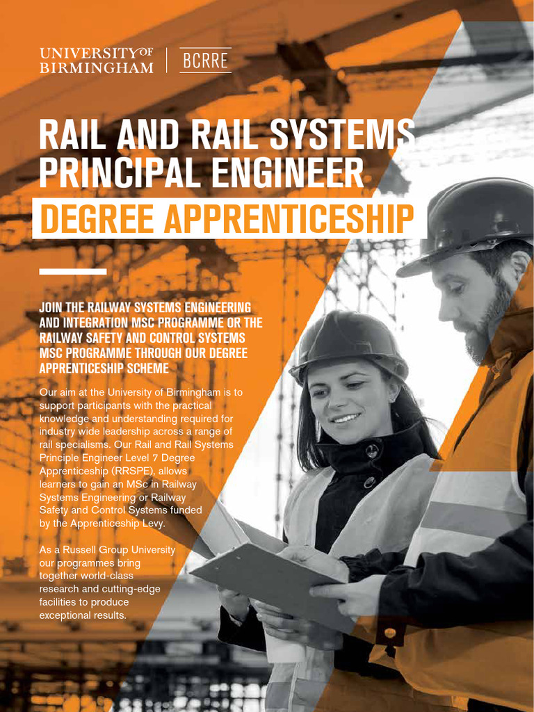 Rail and Rail Systems Principal Engineer Fact Sheet | PDF | Apprenticeship | Rail Transport