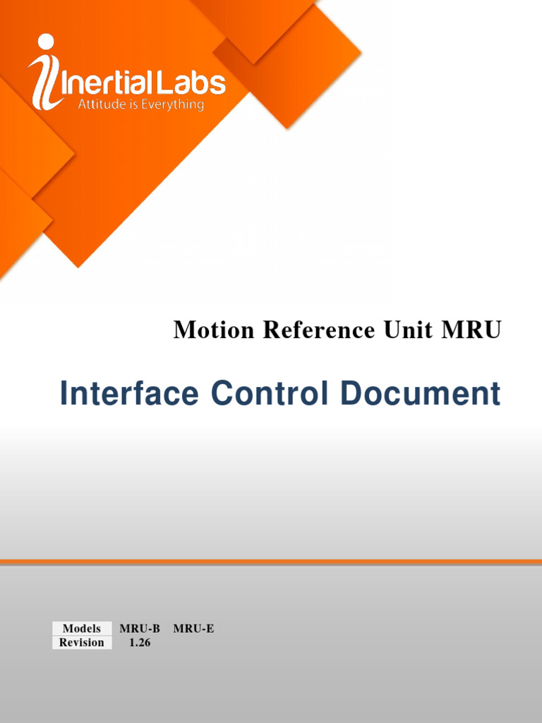 MRU ICD Rev-1.26 Nov 2021 | PDF | Inertial Navigation System ...