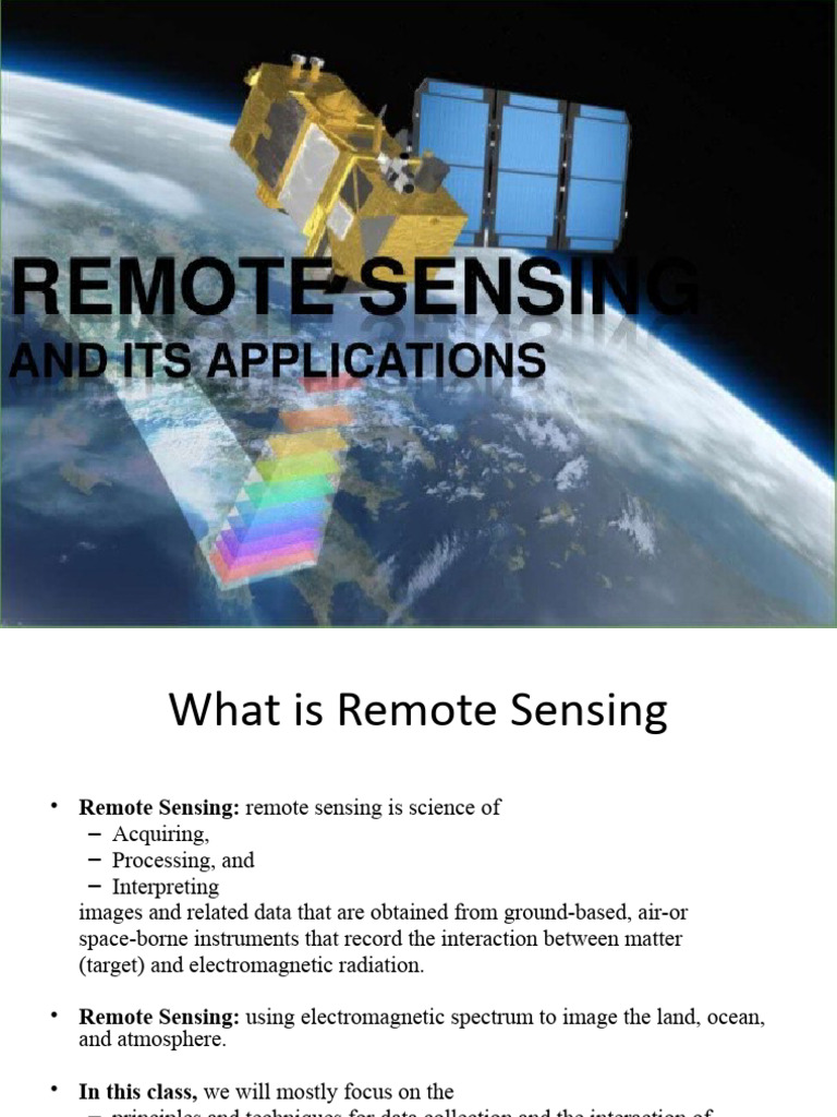 Rsandgis Pdf Geographic Information System Remote Sensing