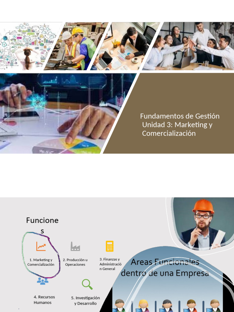 Fundamentos de Gestion 15 Unidad 3 Marketing y Comercialización | PDF ...