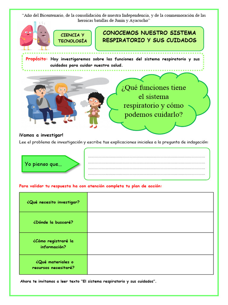 Ficha-Mart-Cyt-Conocemos Nuestro Sistema Respiratorio y Sus Cuidados ...