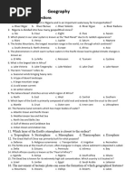 Easy Geography Questions and Answers | PDF