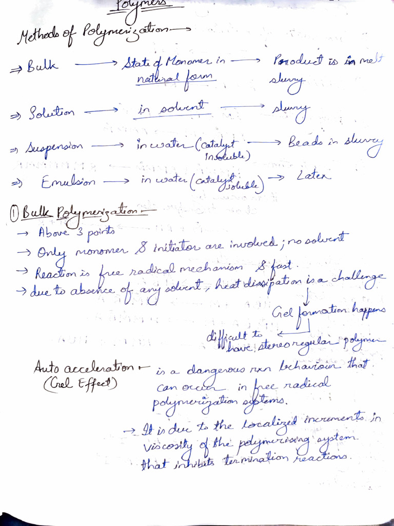 Polymer Handwritten Note | PDF