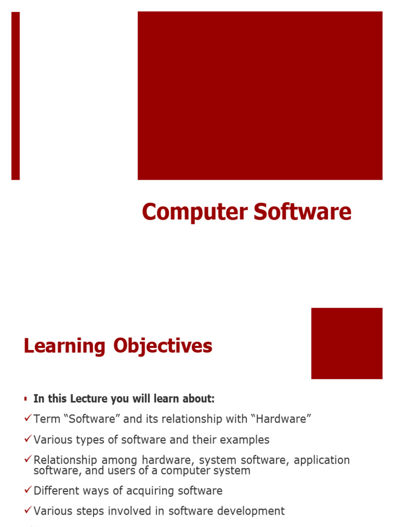 L-11 Computer Software | PDF | Software | Programming