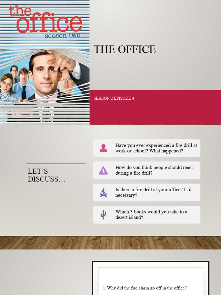 The Office: Fire Drill Episode Summary | PDF | Grammatical Tense ...