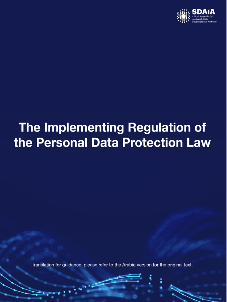 Implementing Regulation of PDPL | PDF | Audit | Computer Security