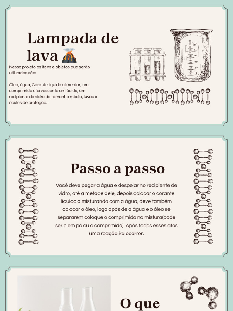 Cream and Green Illustrative Science Project Presentation | PDF | Química