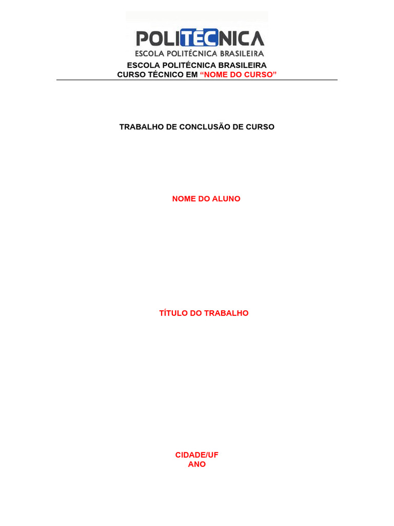 Modelo TCC Atualizado 1 | PDF | Abstract (resumo)