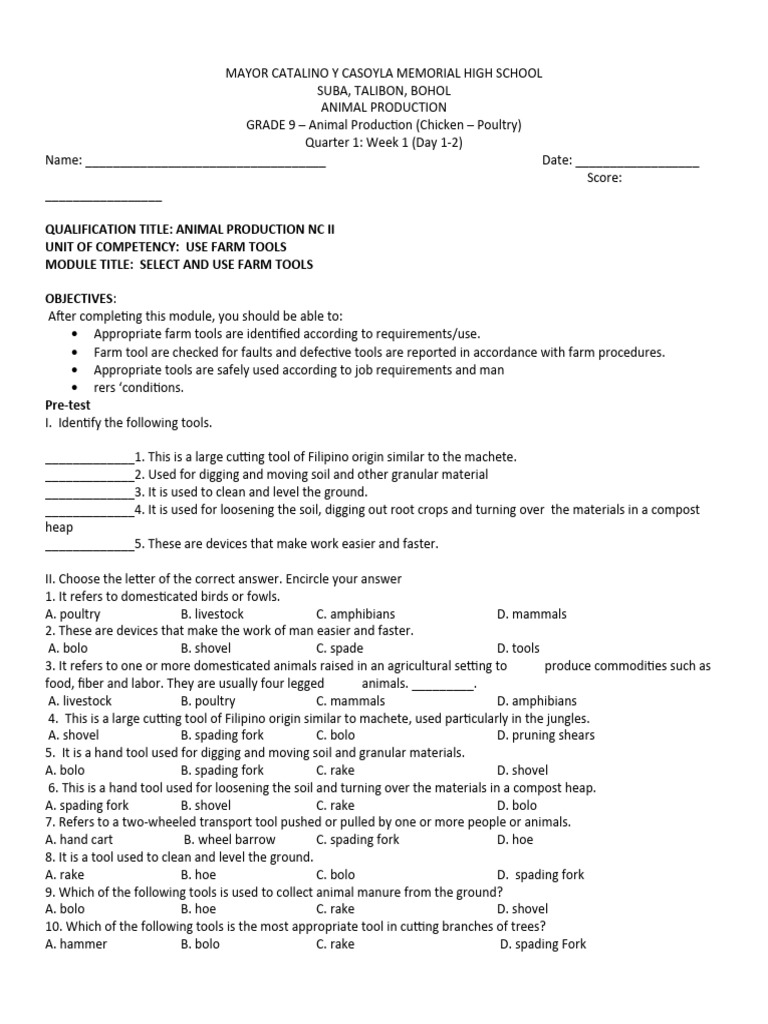 Las - Grade 9 | Download Free PDF | Poultry Farming | Chicken