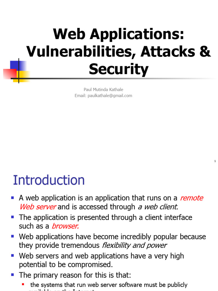 Topic 6 Web Applications Security Download Free Pdf World Wide Web Internet And Web
