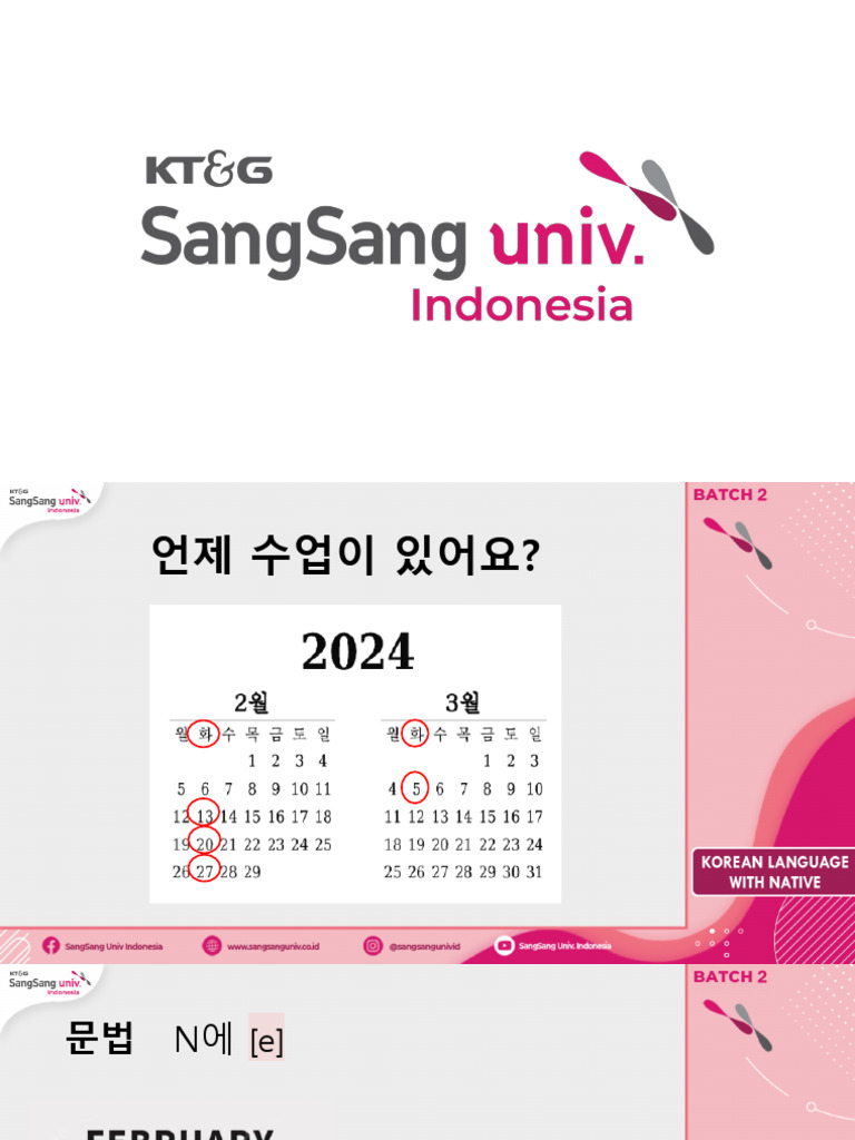 Korean Language With Native - Batch 2 Week 4 | PDF Korean Language With Native - Batch 2 Week 4 | PDF