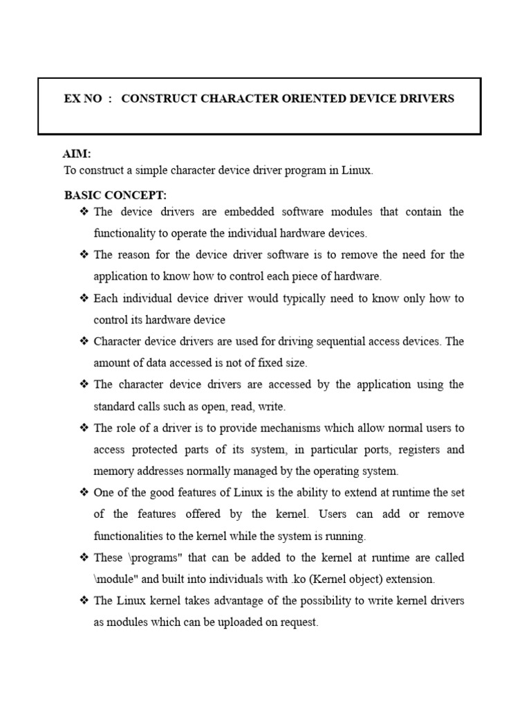 Device Drivers | PDF | Device Driver | Programming