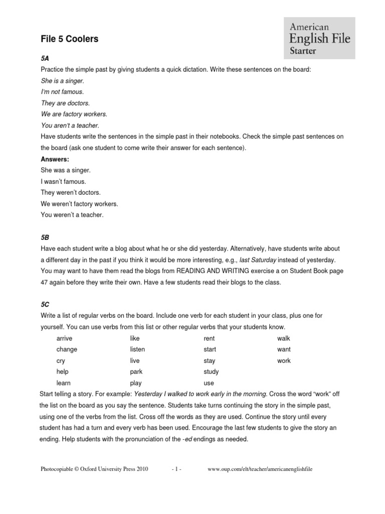 Aef Starter File 5 Coolers Pdf